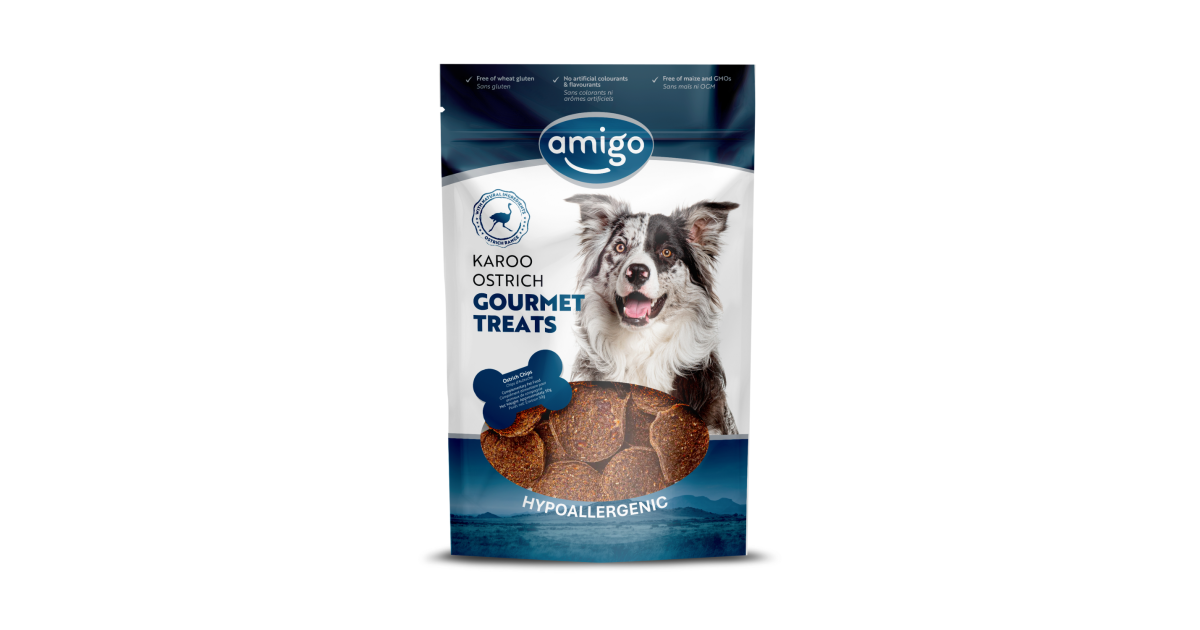 Pet Heaven | Buy Amigo Gourmet Ostrich Chips for Dogs Online | Pet ...